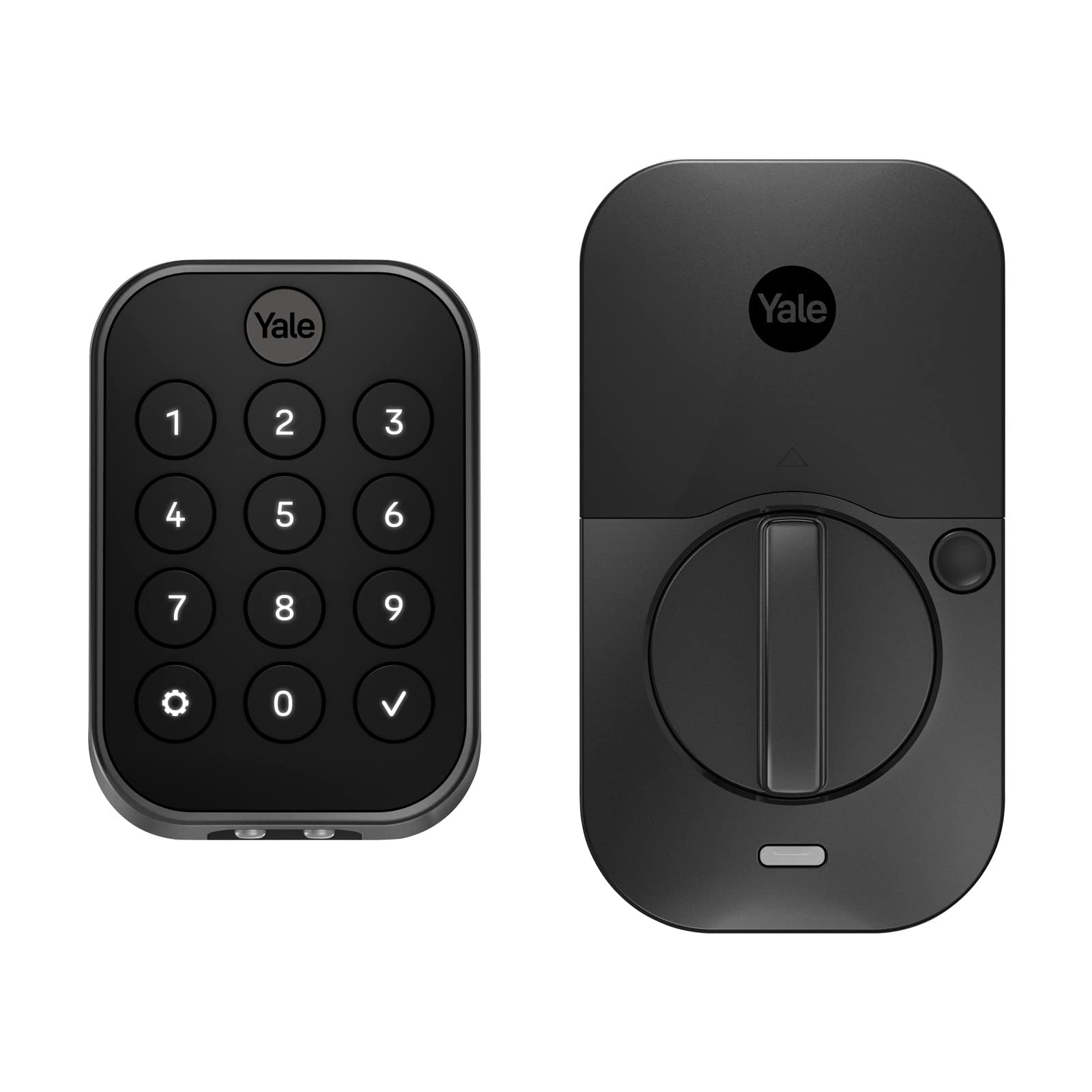 Yale Home Assure Lock 2 Deadbolt, Black Suede Keyless Entry Door Lock with Digital Touchscreen Keypad and Bluetooth Connectivity (No Wi-Fi), YRD430-BLE-BSP