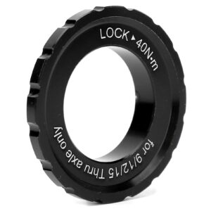 VGEBY Mountain Bike Center Lock Wheelset Hub Disc Lock Cover 12/15/20MM Barrel Shaft Centerlock Disc Rotor Lockring