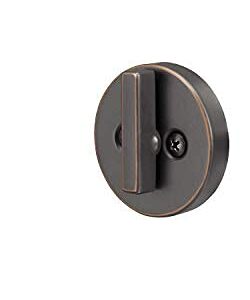 Yale Home 4881K19FR Flat Round Single Cylinder, Oil Rubbed Bronze Deadbolt