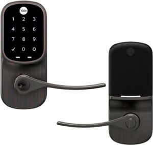 yale assure lever - wi-fi touchscreen smart lever lock - oil rubbed bronze