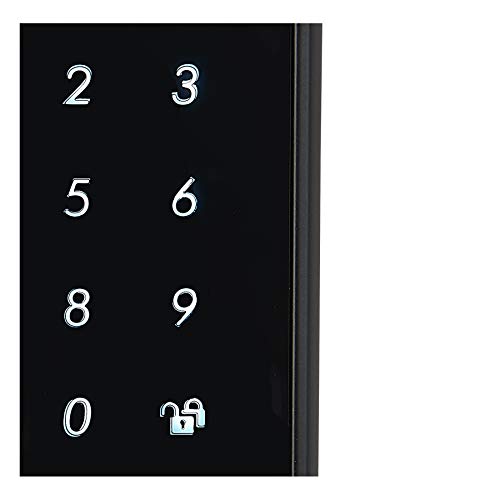 Amazon Basics Grade 2 Contemporary Electronic Touchscreen Deadbolt Door Lock - Matte Black