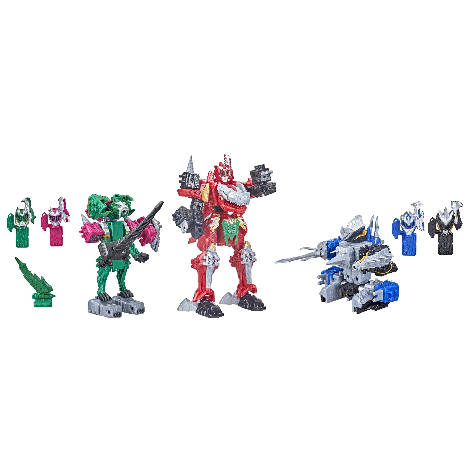 Power Rangers Dino Fury Megazord Mega Pack 5-pack Zord Action Figure Toys for Kids Ages 4 and Up (Amazon Exclusive)