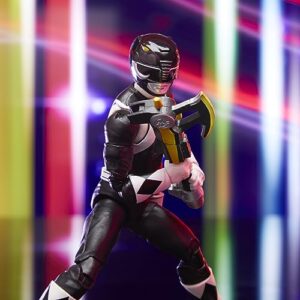 Power Rangers Lightning Collection Remastered Mighty Morphin Black Ranger 6-Inch Action Figure, Toys for Boys and Girls Ages 4 and Up