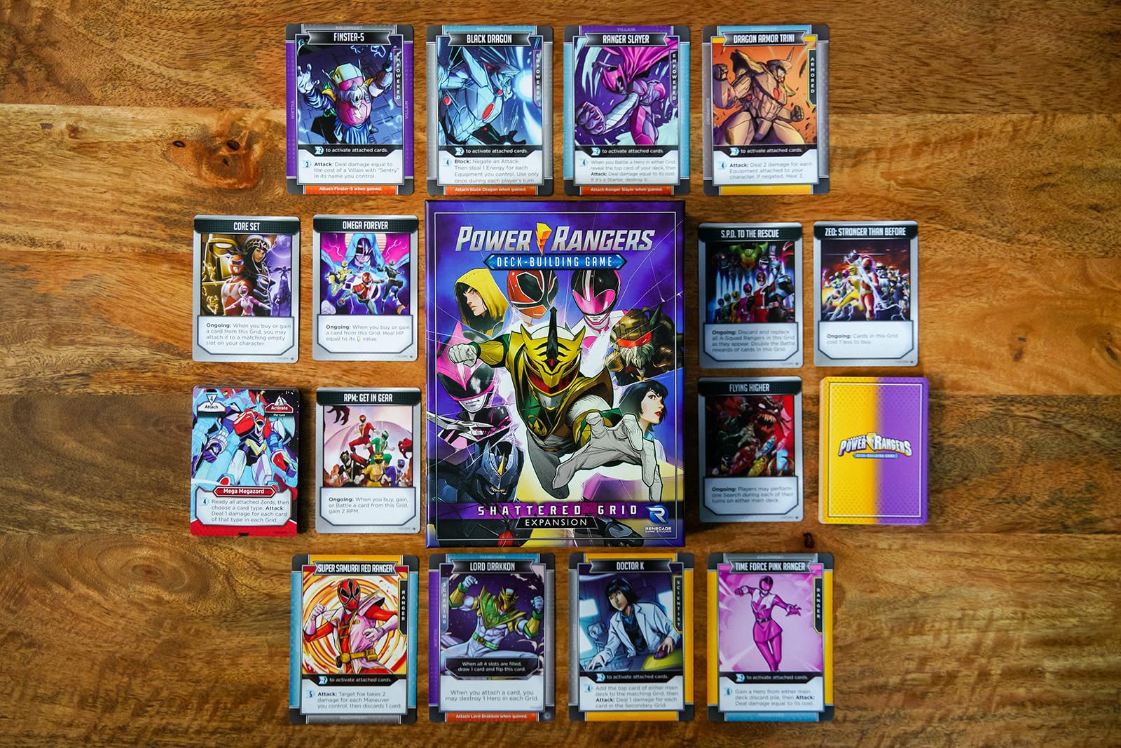 Power Rangers Deck-Building Game: Shattered Grid Expansion - New Content, Time Travel, Alternate Universes & More! Ages 14+, 2-4 Players, 30-70 Min