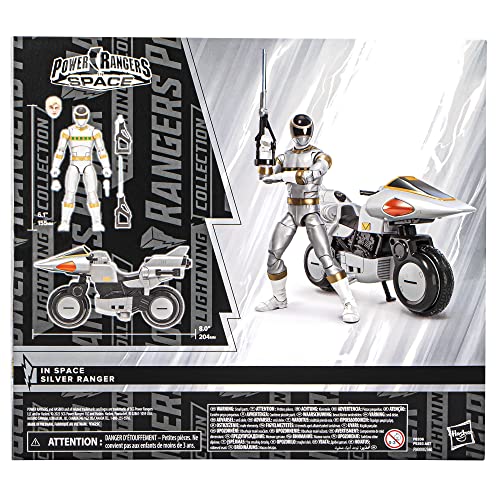 Power Rangers Lightning Collection in Space Silver Ranger 6-inch Action Figure, Toys and Action Figures for Kids Ages 4 and Up