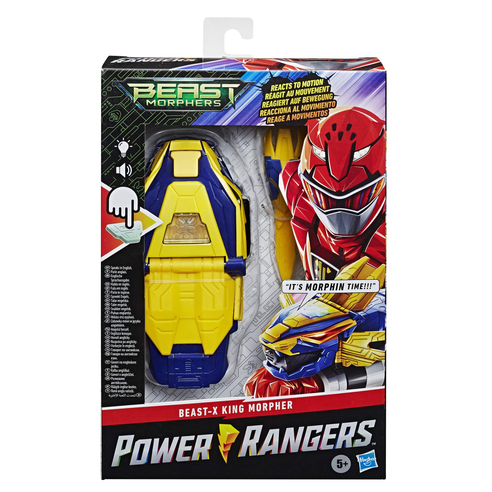 Power Rangers Beast Morphers Beast-X King Morpher Electronic Roleplay Toy Motion Reactive Lights and Sounds Inspired TV Show