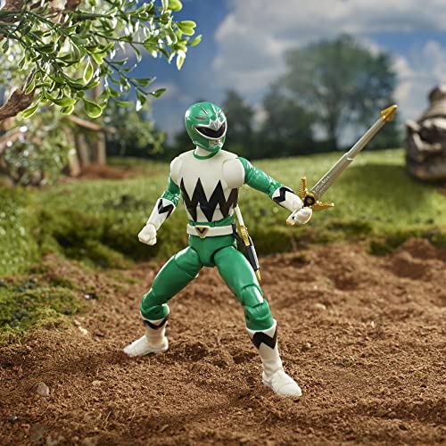 Power Rangers Lightning Collection Lost Galaxy Green Ranger 6-Inch Premium Collectible Action Figure Toy with Accessories Kids Ages 4 and Up