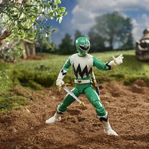 Power Rangers Lightning Collection Lost Galaxy Green Ranger 6-Inch Premium Collectible Action Figure Toy with Accessories Kids Ages 4 and Up