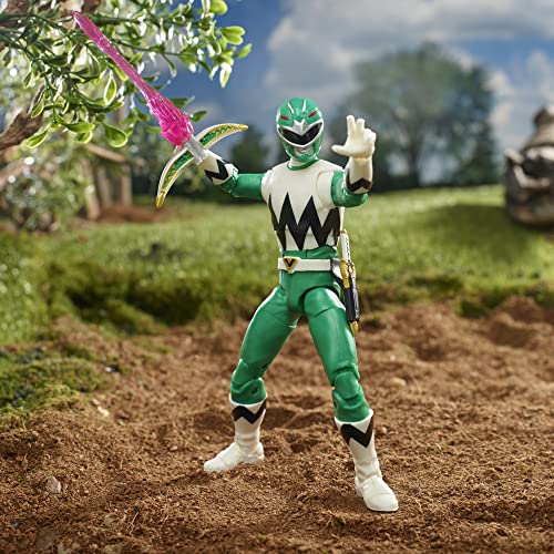 Power Rangers Lightning Collection Lost Galaxy Green Ranger 6-Inch Premium Collectible Action Figure Toy with Accessories Kids Ages 4 and Up