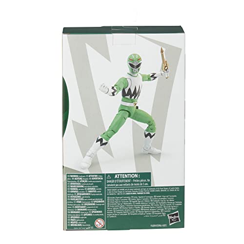 Power Rangers Lightning Collection Lost Galaxy Green Ranger 6-Inch Premium Collectible Action Figure Toy with Accessories Kids Ages 4 and Up