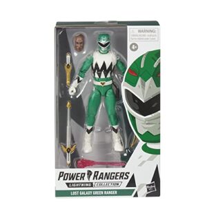 Power Rangers Lightning Collection Lost Galaxy Green Ranger 6-Inch Premium Collectible Action Figure Toy with Accessories Kids Ages 4 and Up