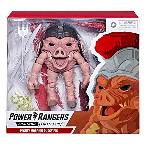 Power Rangers Lightning Collection Mighty Morphin Pudgy Pig 6-Inch Premium Collectible Action Figure with Classic Show Inspired Accessories