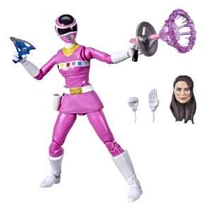 power rangers lightning collection in space pink ranger 6-inch premium collectible action figure toy with accessories, kids ages 4 and up