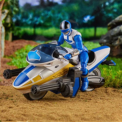 Power Rangers Lightning Collection Time Force Blue Ranger and Vector Cycle Action Figures with Accessories, Ages 4 and Up, Collectible Toys