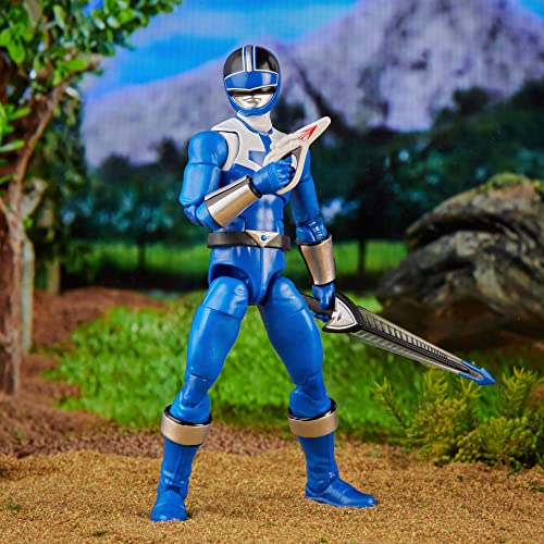 Power Rangers Lightning Collection Time Force Blue Ranger and Vector Cycle Action Figures with Accessories, Ages 4 and Up, Collectible Toys