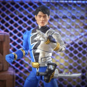 Power Rangers Lightning Collection Dino Fury Blue Ranger 6-Inch Premium Collectible Action Figure Toy with Accessories, Kids Ages 4 and Up