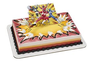 decopac power rangers it's morphin time decoset cake decoration topper, 3"