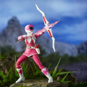 Hasbro Toys Power Rangers Lightning Collection 6" Mighty Morphin Pink Ranger Collectible Action Figure Toy with Accessories