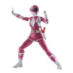 Hasbro Toys Power Rangers Lightning Collection 6" Mighty Morphin Pink Ranger Collectible Action Figure Toy with Accessories