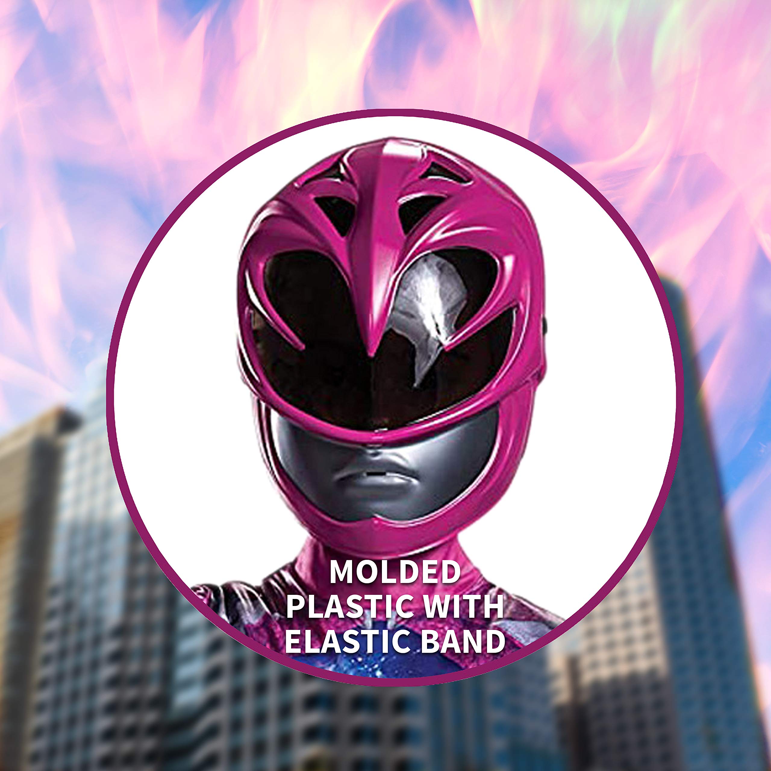 Disguise Pink Power Ranger Movie Mask, One Size