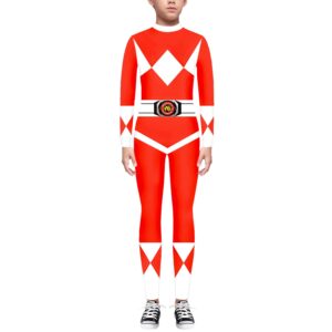 boy halloween skin bodysuit red holiday gift stretchy onesie 13-14 years