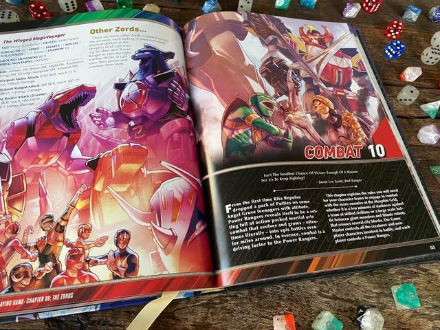 Renegade Game Studios Power Rangers Roleplaying Game Core Rulebook, Hardcover Full Color 260 Pages Ages 14+