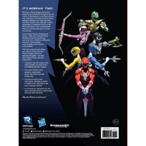 Renegade Game Studios Power Rangers Roleplaying Game Core Rulebook, Hardcover Full Color 260 Pages Ages 14+