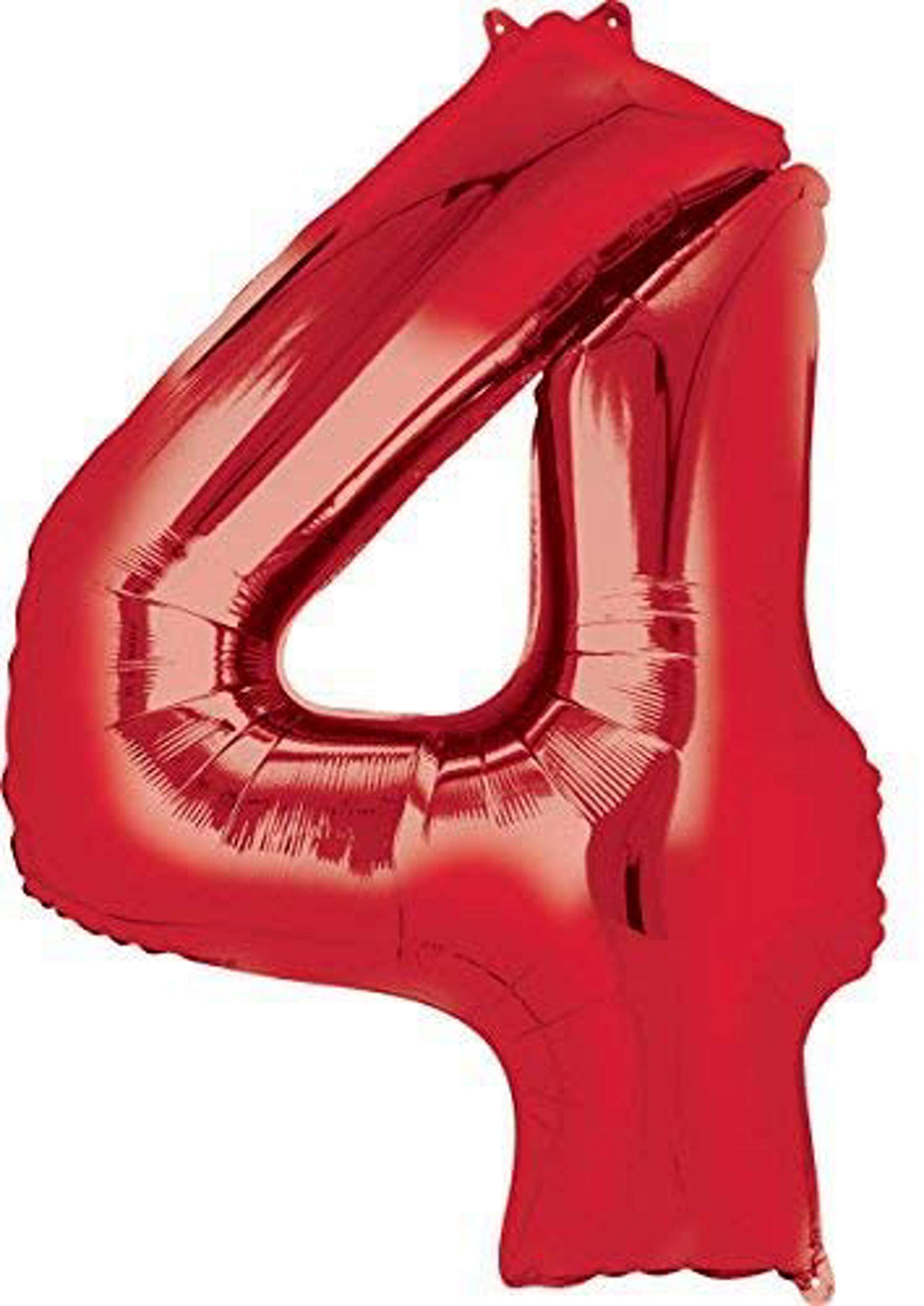 Power Rangers Party Supplies 4th Birthday Unleash the Power Balloon Bouquet Decorations Red Number 4