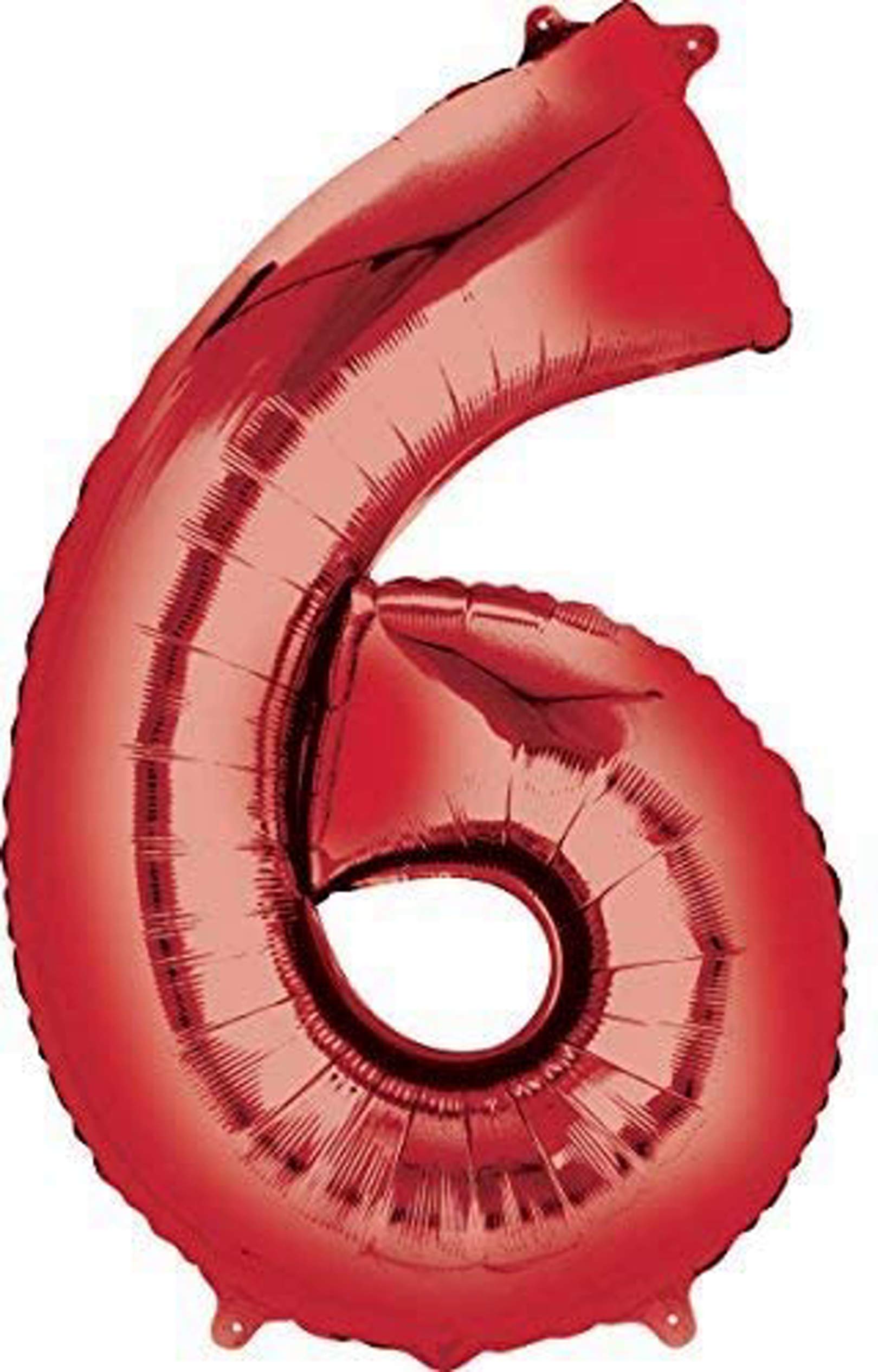 Power Rangers Party Supplies 6th Birthday Unleash the Power Balloon Bouquet Decorations Red Number 6