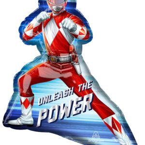 Power Rangers Party Supplies 6th Birthday Unleash the Power Balloon Bouquet Decorations Red Number 6