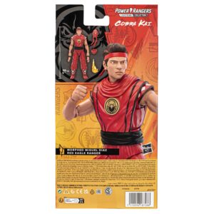 Hasbro Power Rangers x Cobra Kai Lightning Collection Morphed Miguel Diaz Red Eagle Ranger Figure 6"