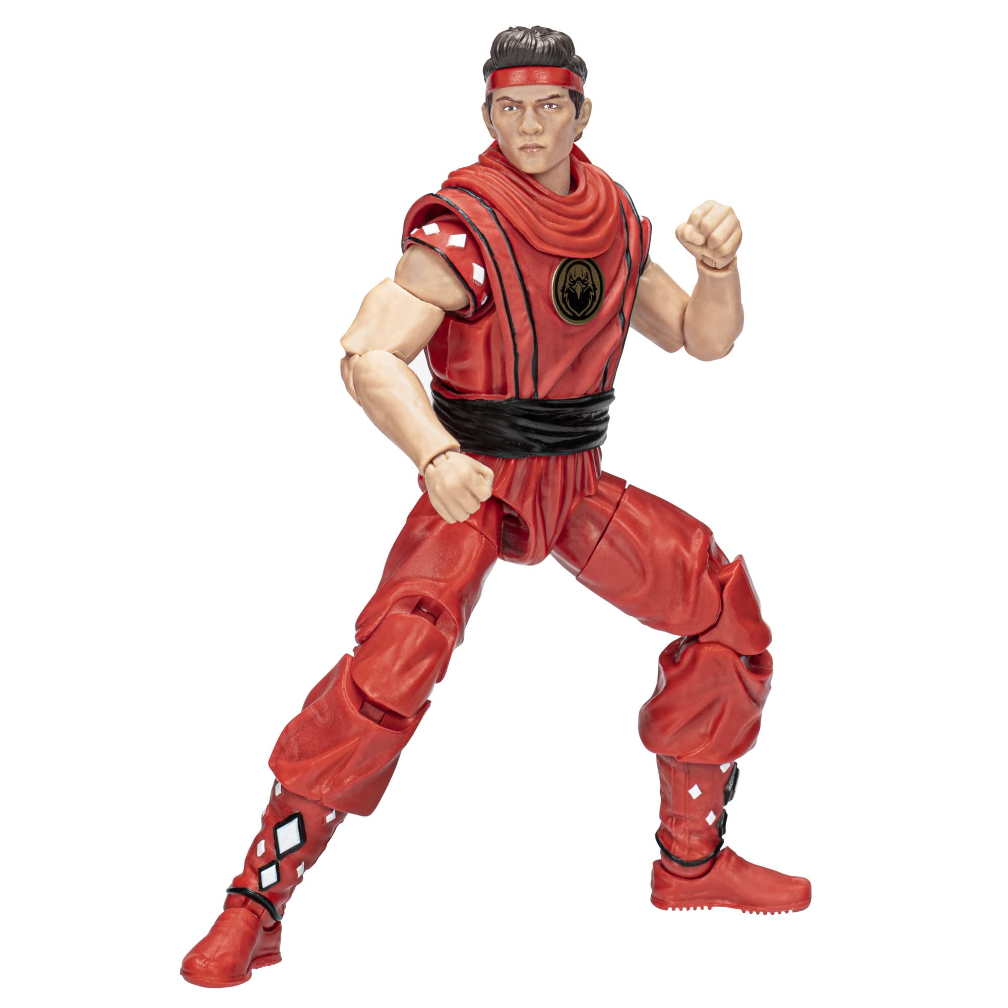 Hasbro Power Rangers x Cobra Kai Lightning Collection Morphed Miguel Diaz Red Eagle Ranger Figure 6"