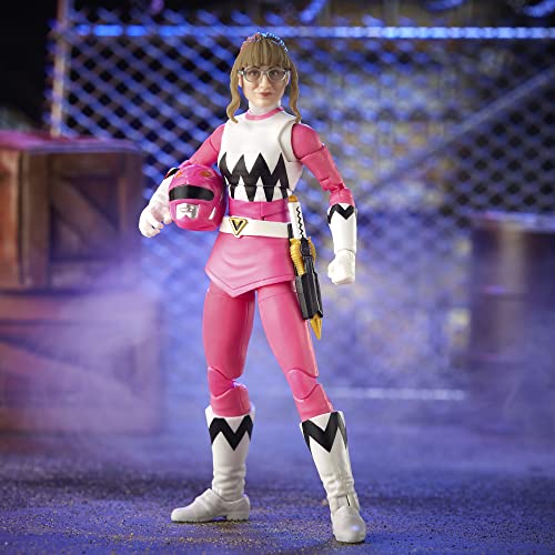 Power Rangers Lightning Collection Lost Galaxy Pink Ranger 6-Inch Premium Collectible Action Figure Toy with Accessories, Kids Ages 4 and Up