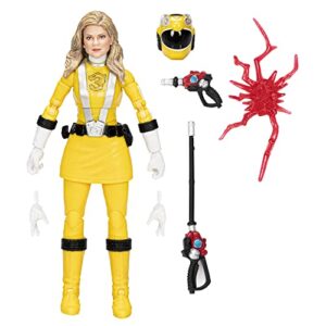 power rangers lightning collection rpm yellow ranger 6-inch premium collectible action figure toy with accessories, kids ages 4 and up