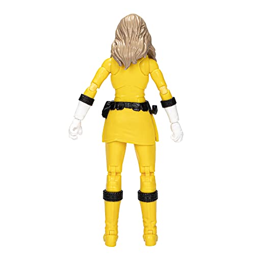 Power Rangers Lightning Collection RPM Yellow Ranger 6-Inch Premium Collectible Action Figure Toy with Accessories, Kids Ages 4 and Up