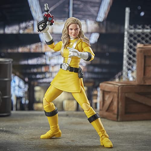 Power Rangers Lightning Collection RPM Yellow Ranger 6-Inch Premium Collectible Action Figure Toy with Accessories, Kids Ages 4 and Up