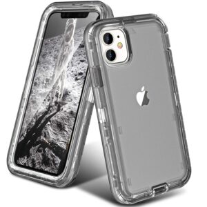 oribox case compatible with iphone 11 , heavy duty shockproof anti-fall clear