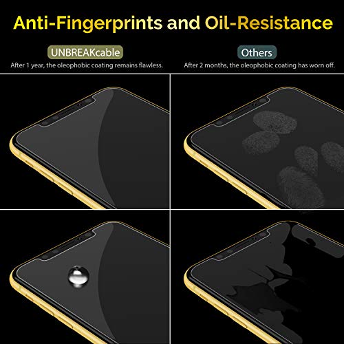 UNBREAKcable Screen Protector for iPhone 11/ iPhone XR 2 Pack, [Easy Installation Frame] [Anti-Scratch] [Anti-Fingerprint] [Bubble Free] Double Defense Premium Tempered Glass for iPhone 11/ XR 6.1"