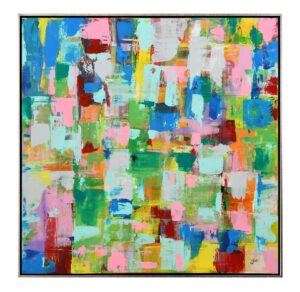 framed wall art hand painted abstract oil painting wall art modern wall decor for living room, bedroom, kitchen, hallway, office, dining room, bar