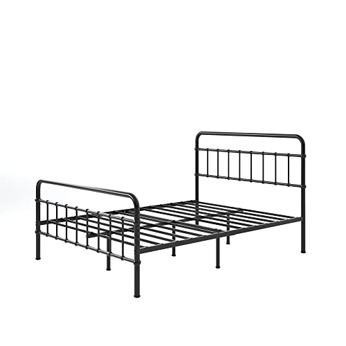 ZINUS Florence Metal Platform Bed Frame / Mattress Foundation / No Box Spring Needed / Easy Assembly, Black, Queen