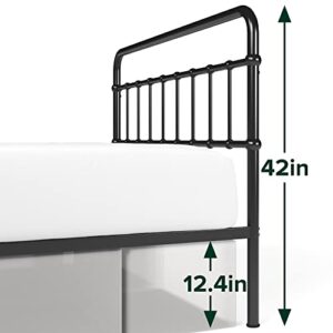 ZINUS Florence Metal Platform Bed Frame / Mattress Foundation / No Box Spring Needed / Easy Assembly, Black, Queen