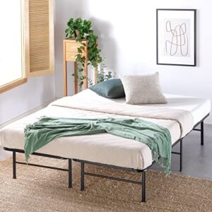 Zinus SmartBase Essential Mattress Foundation with Bamboo Slats / Metal Platform Bed Frame / Sustainable Bamboo Slat Support / No Box Spring Needed / Easy Assembly, Queen