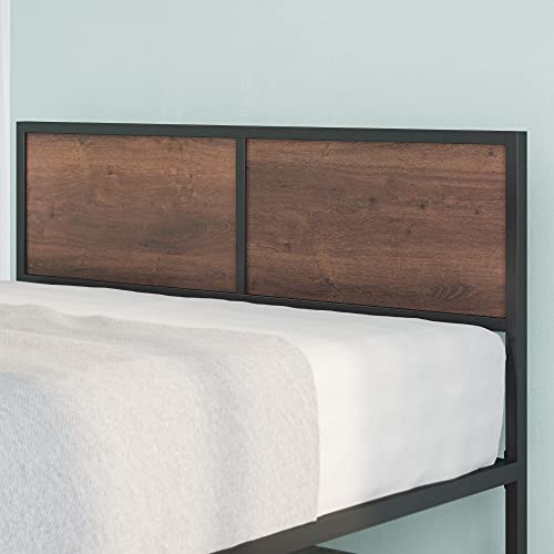 ZINUS Mory Metal Platform Bed Frame with Split Headboard / Wood Slat Support / No Box Spring Needed / Easy Assembly, Queen