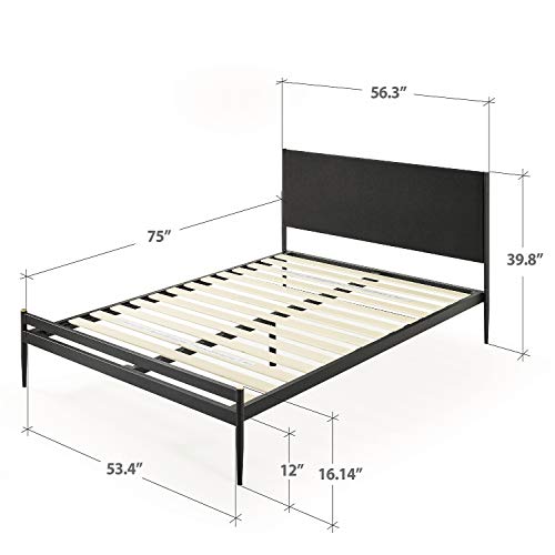 ZINUS Clarrisa Metal Platform Bed Frame / Mattress Foundation / Slat Support / No Box Spring Needed / Easy Assembly, Full