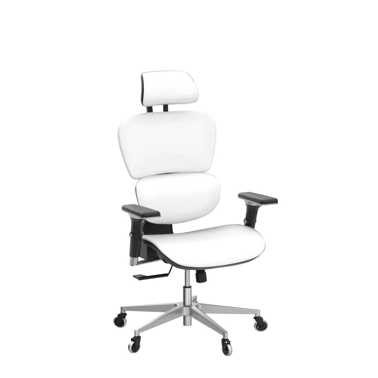 Oline ErgoPro Ergonomic Office Chair - Rolling Desk Chair with 4D Adjustable Armrest, 3D Lumbar Support and Blade Wheels - Mesh Computer Chair, Gaming Chairs, Executive Swivel Chair (White)