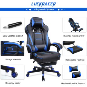 LUCKRACER F59 Gaming Chair (Blue)