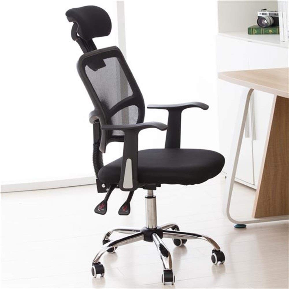 Office Chair Gaming Chair Computer Chair Executive Office Chair - High Back Office Chair with Footrest and Thick Padding - Reclining Computer Chair with Ergonomic Segmented Back, Black