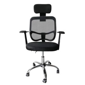 office chair gaming chair computer chair executive office chair - high back office chair with footrest and thick padding - reclining computer chair with ergonomic segmented back, black