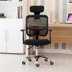 Office Chair Gaming Chair Computer Chair Executive Office Chair - High Back Office Chair with Footrest and Thick Padding - Reclining Computer Chair with Ergonomic Segmented Back, Black