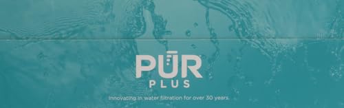 PUR PLUS Water Pitcher & Dispenser Replacement Filter 3-Pack, Genuine PUR Filter, 3-in-1 Powerful Filtration for More Chemical & Physical Substance Reduction, 6-Month Value, Blue (CRF950Z3)